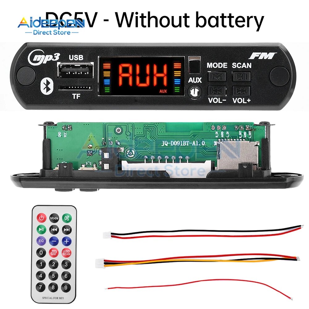 Aideepen MP3-плеер Bluetooth FM, 5V