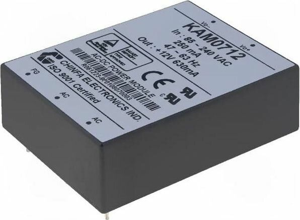 Модуль питания CHINFA KAM0712 переменного/постоянного тока, e 7,5W 12V/0,63A, 1 шт