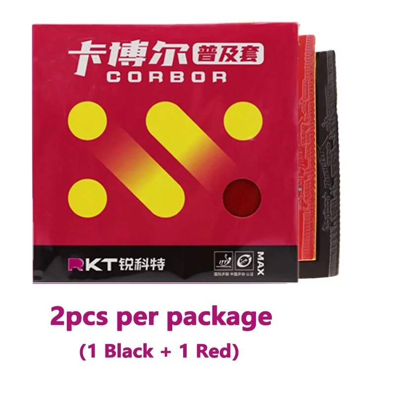 Reactor Cabol Резина для настольного тенниса черная+красная 1 Black 1 Red