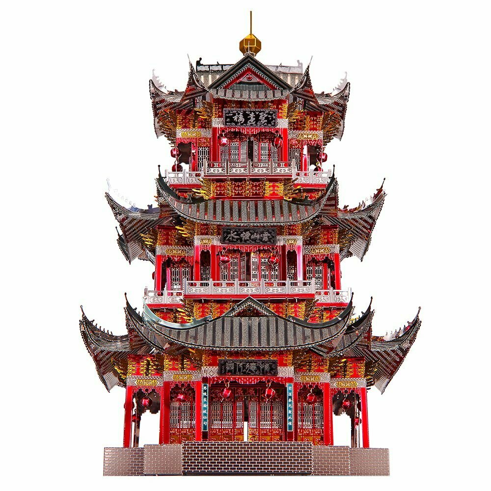 Металлические 3D-модели Piececool для взрослых, наборы моделей башни Juyuan для праздничных подарков