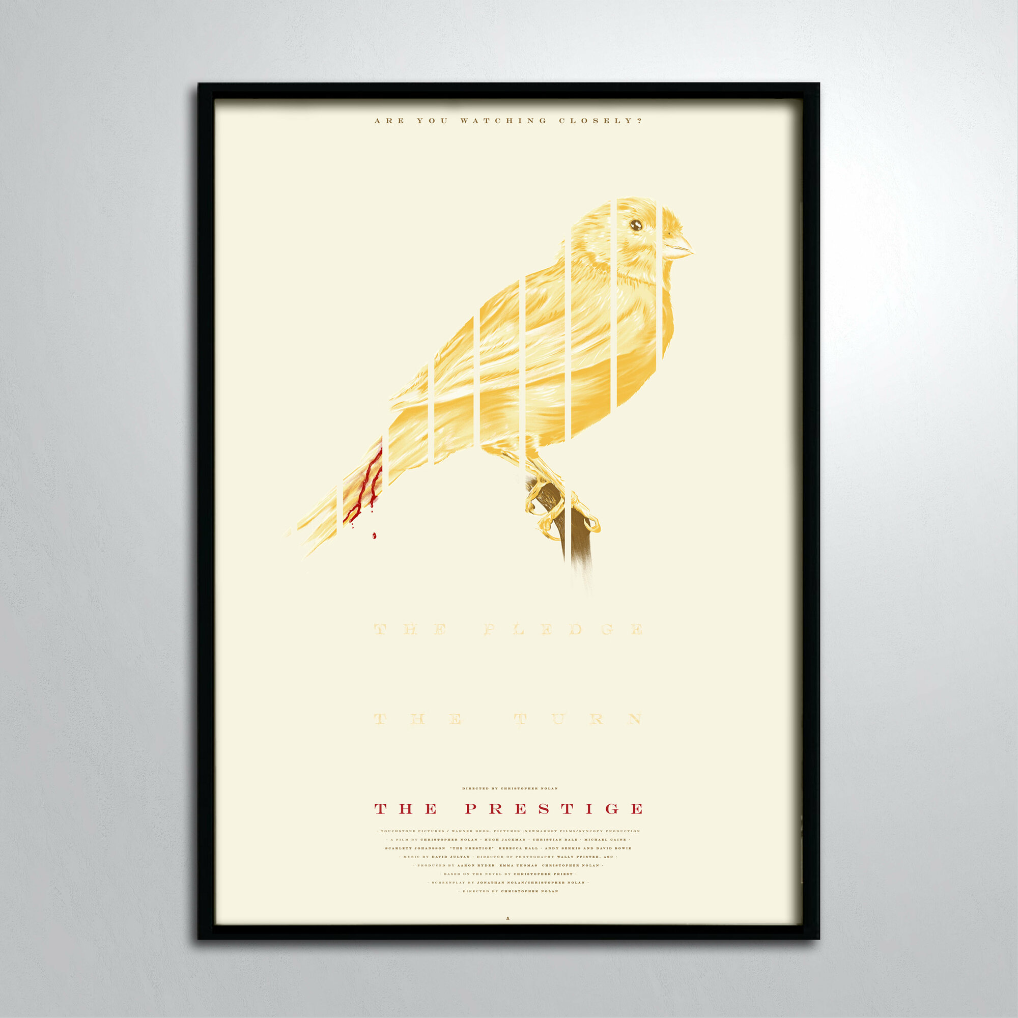 Постер без рамы/ Престиж Птица в клетке