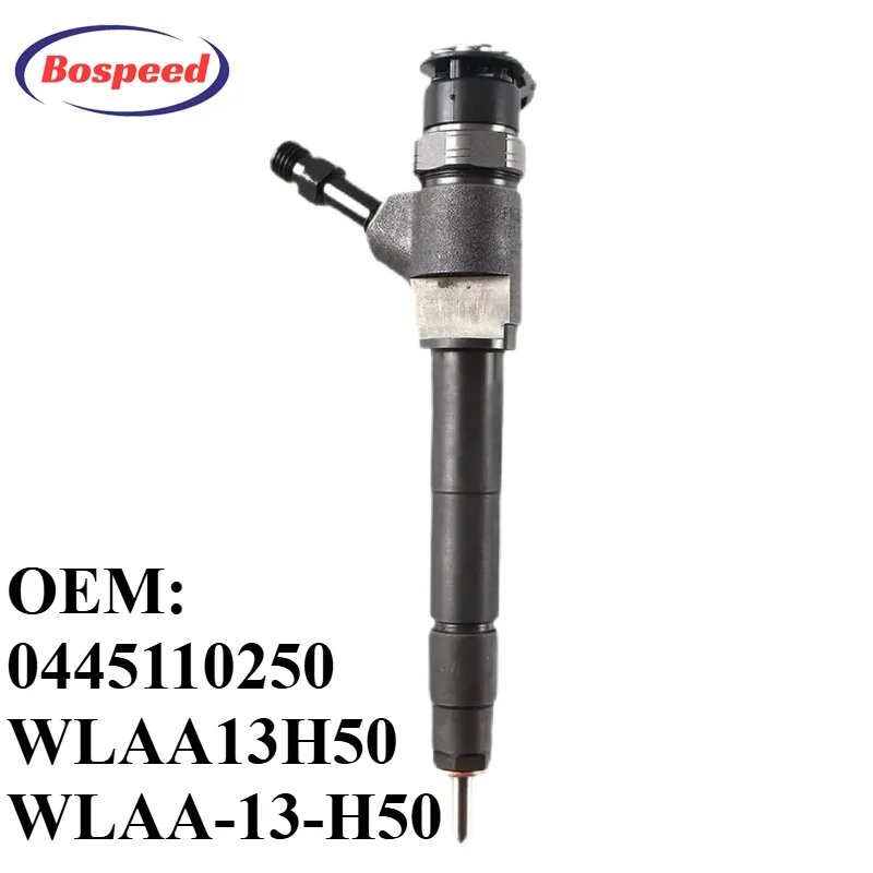 Оригинальная запчасть OEM 0445110250 WLAA13H50 WLAA-13-H50, дизельная топливная форсунка для Ford Ranger 2.5L 2017-2011, Mazda BT50 B2500 2.5L 2006-2011.