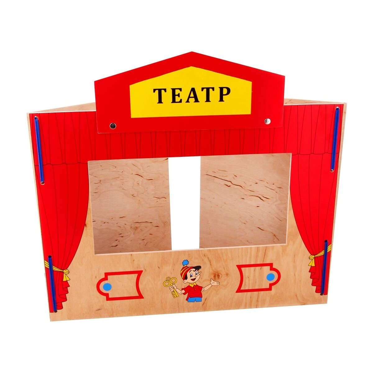 Ширма для кукольного театра ЛЭМ настольная, дерево, от 2 лет (3002)