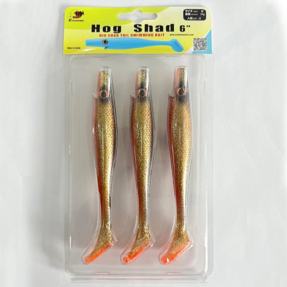 Приманка ESFISHING Hog Shad 6" P001