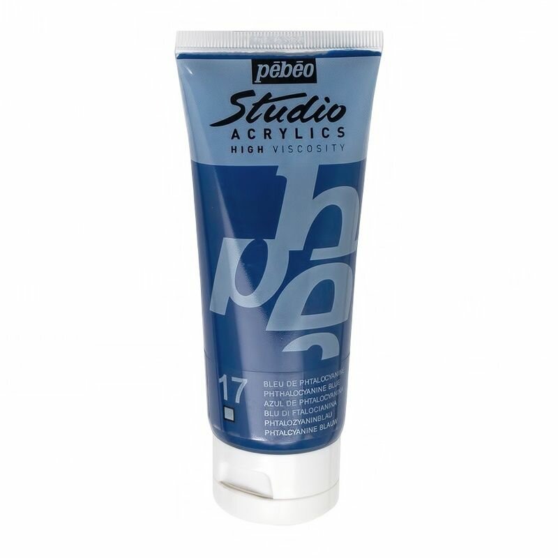 Краска акриловая Pebeo Studio Acrylics, 100 мл, фталоцианин синий