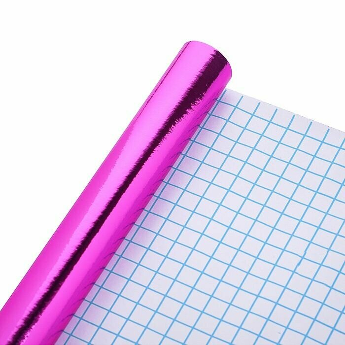 Самоклеящаяся пленка deVENTE металлизированная 45x300 см, фиолетовая, BOPP с алюминиевым напылением