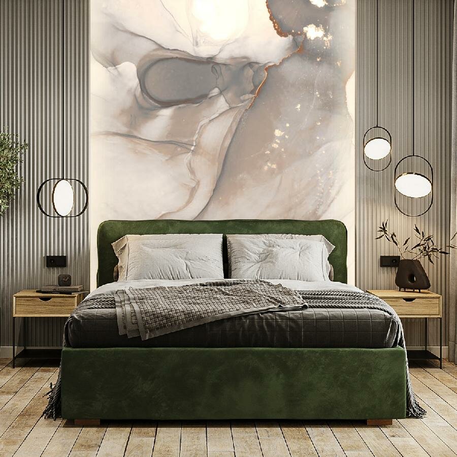 Фотообои Бежевый флюид 9-1548-S-Флекс 270 x 200 см (ВхШ) Бесшовные, флизелиновые, влагостойкие обои MasterFresok