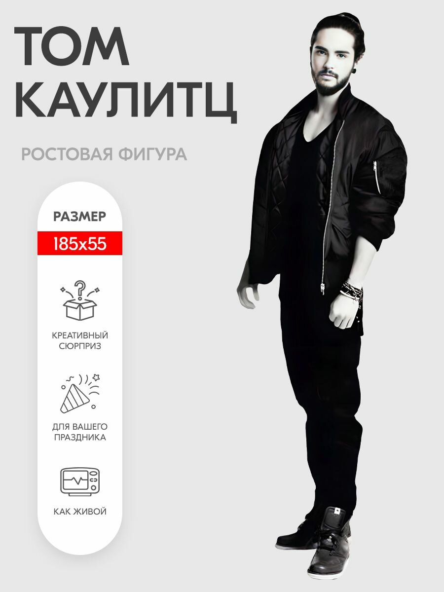 Аксессуар для фотосессий, Том Каулитц 5 ростовая фигура, Indoor-ad