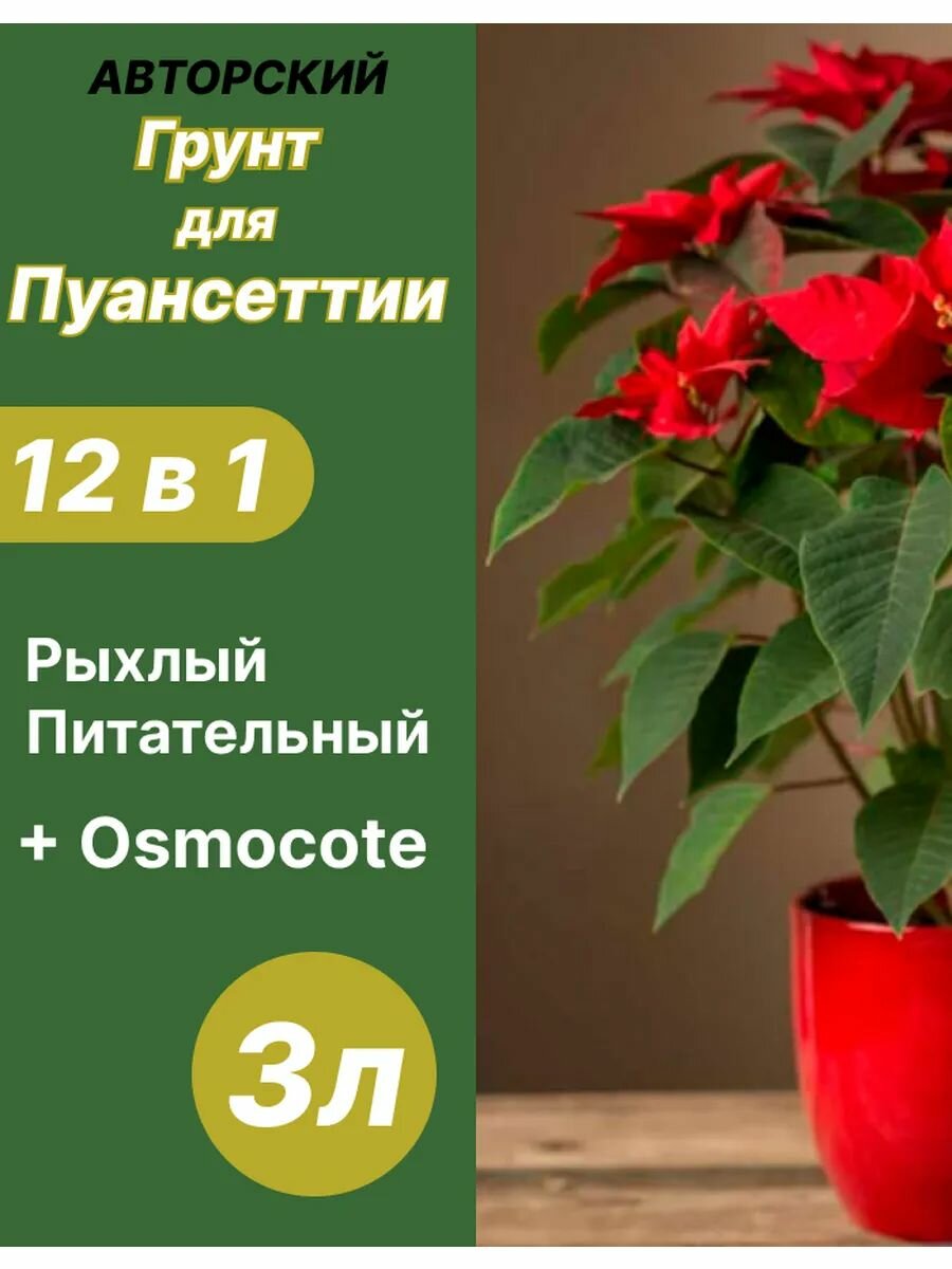 Грунт для Пуансеттии 3л готовый