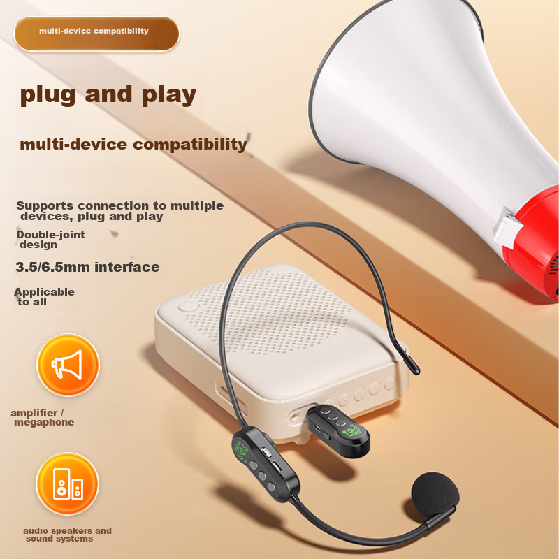 SAST OK-82 Headset Microphone Amplifier, Suitable for Online Classes, Teaching, Tour Guiding, Compatible with Saino 318/518 And Other Amplifiers, And Brands Such As Deyou, Shidu, And Newmine