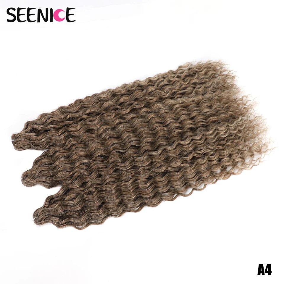 Синтетические волосы SEENICE Ariel Curl Water Wave Twist 50 пучков 22inches-55cm, 3 шт./лот, A4