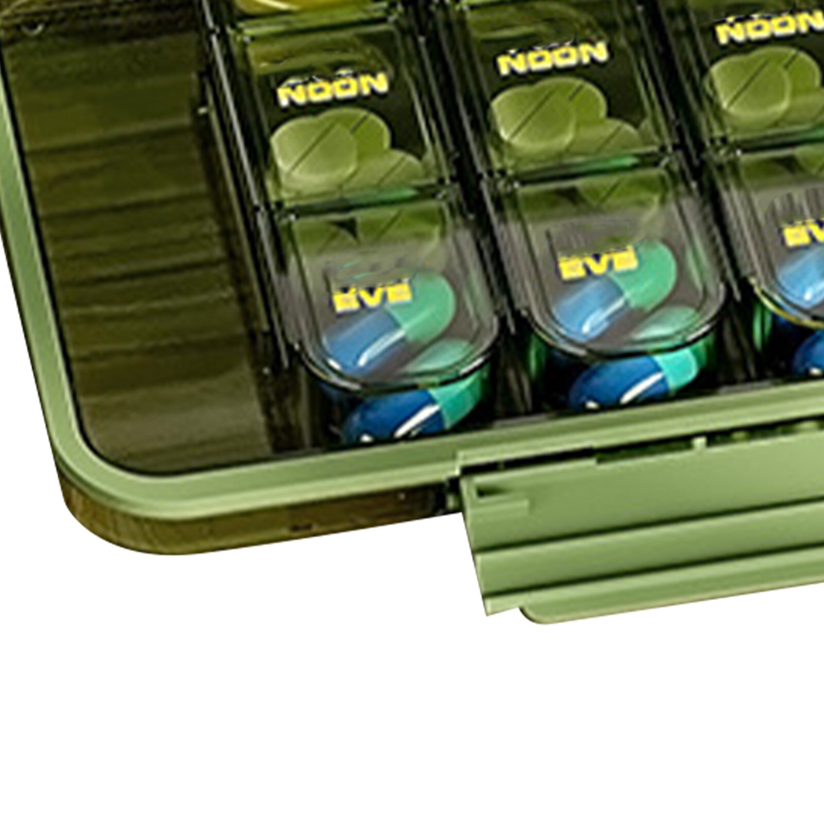 7-дневный контейнер для таблеток 3 раза в день, герметичный, с несколькими отделениями, портативный органайзер для лекарств для ежедневных путешествий