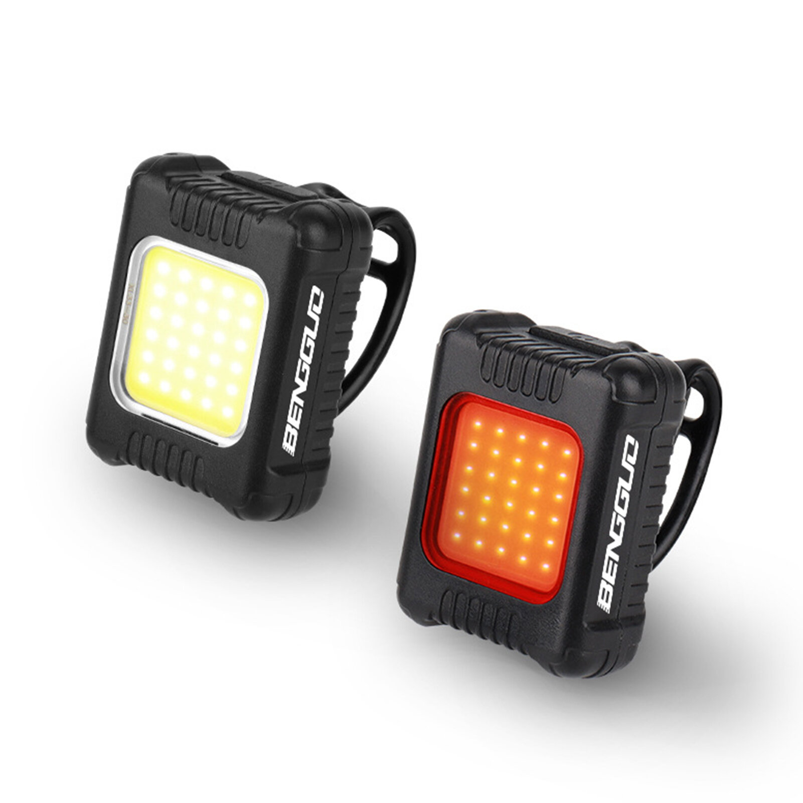 Комплект велосипедной фары и заднего фонаря с USB-зарядкой. Мини-фонарь для велосипеда. Передний и задний фонарь.