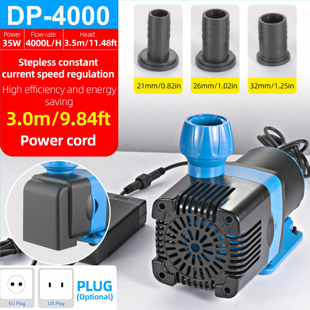 4000L/H Погружаемый водяной насос - переменная частотная водяная насосная технология Ультра тихий костюм DC для пруда.