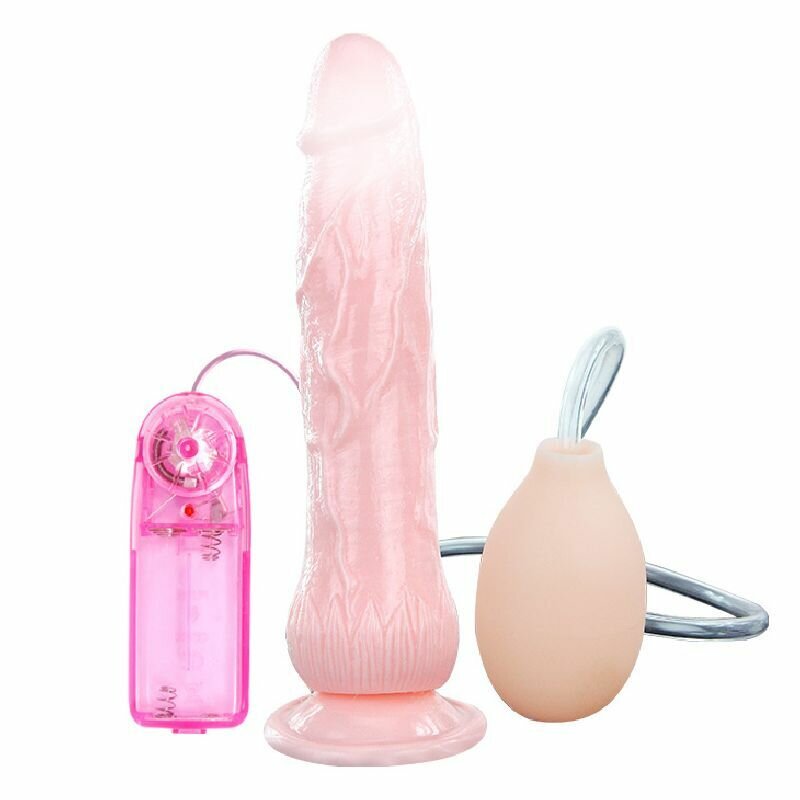 Baile Вибратор, цвет: бежевый, розовый, 21 см