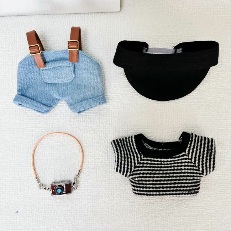 Исключая куклы, комплект свитшота и комбинезона Лабубу первого, второго и третьего поколения, одежды , нарядные кукольные наряды