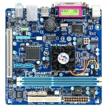 Материнская плата GIGABYTE D525 (GA-D525TUD) - , Intel NM10, 2xDDR3-800 МГц, xPCI-Ex16, Mini-ITX