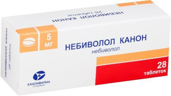Небиволол Канон, таблетки 5 мг, 28 шт.