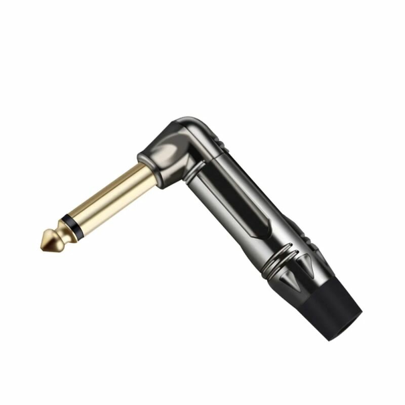 1 шт. моно джек 6,35 мм прямоугольный 6,3 мм штекерный разъем позолоченный 1/4 дюйма штекер микрофон гитарный микрофонный разъем