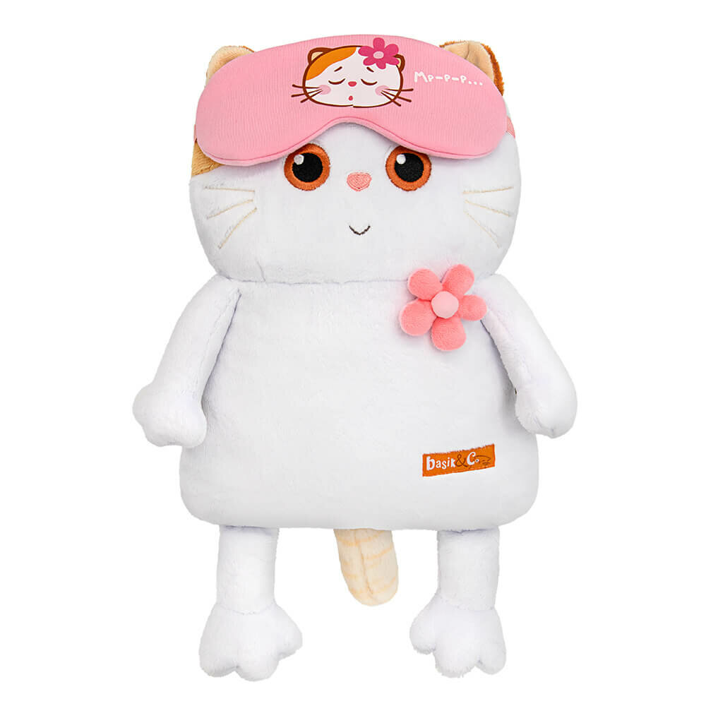 Игрушка мягкая BUDI BASA BASIK & Co "Подушка Ли-Ли в маске для сна и с цветочком", размер 32 см