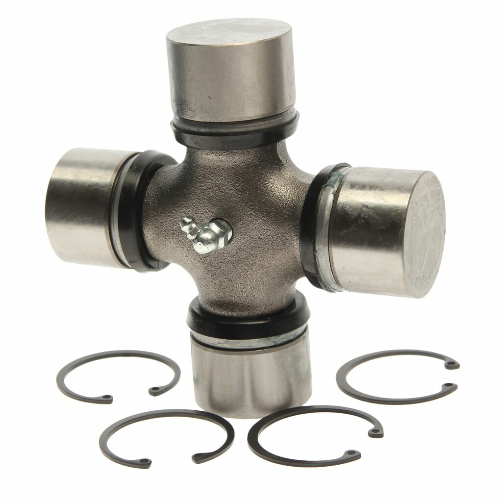 Крестовина КАМАЗ-евро, МАЗ вала карданного большая в сборе (50х155мм) (стопорные кольца) MEGAPOWER