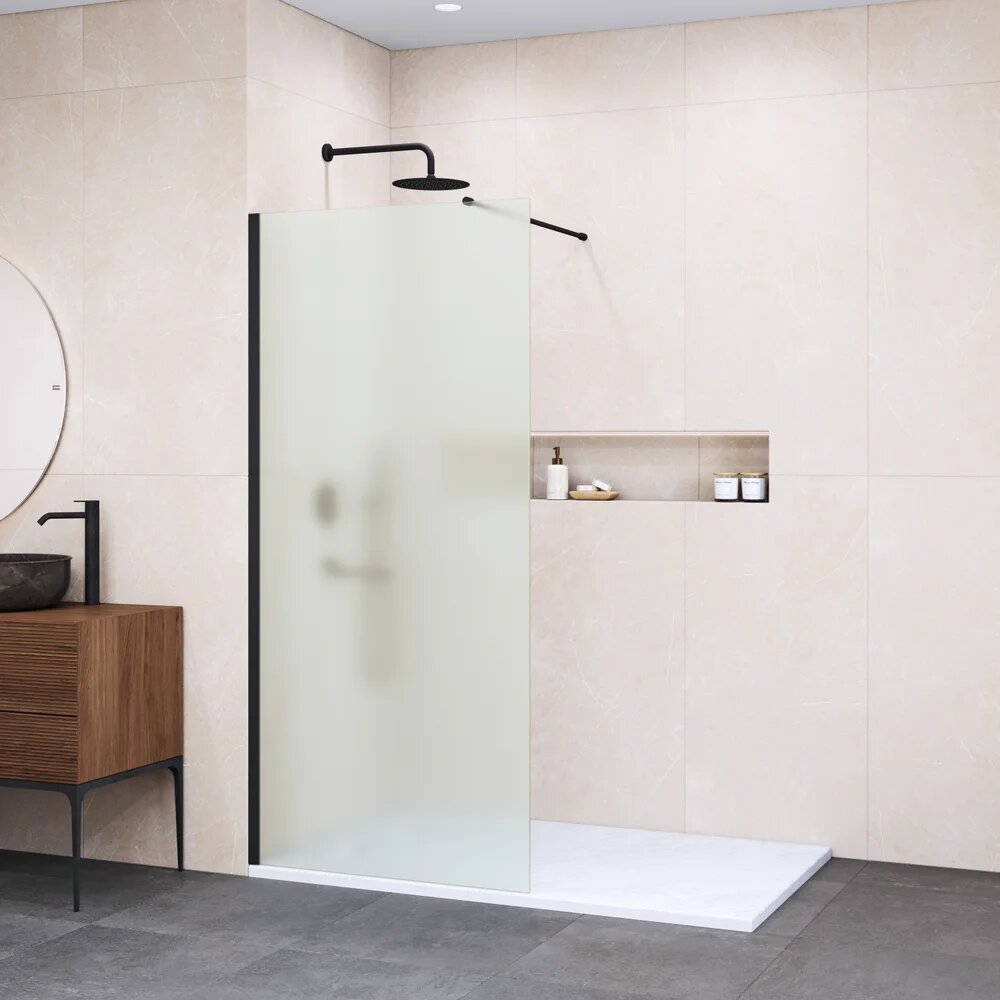 Душевая перегородка RGW Walk In WA-010-B 80x200, стекло сатин