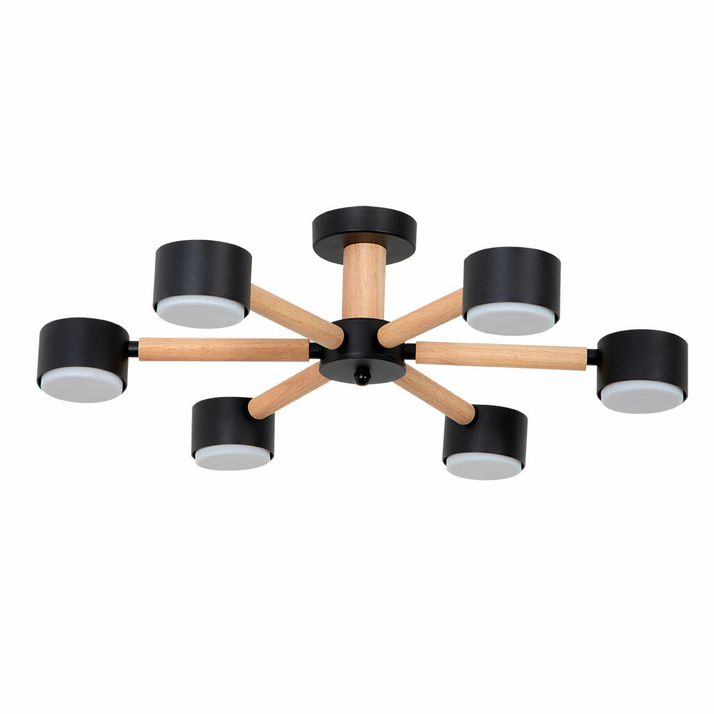 Потолочная люстра Arte Lamp TENDA A1624PL-6BK, GX53, 12 Вт, Чёрный