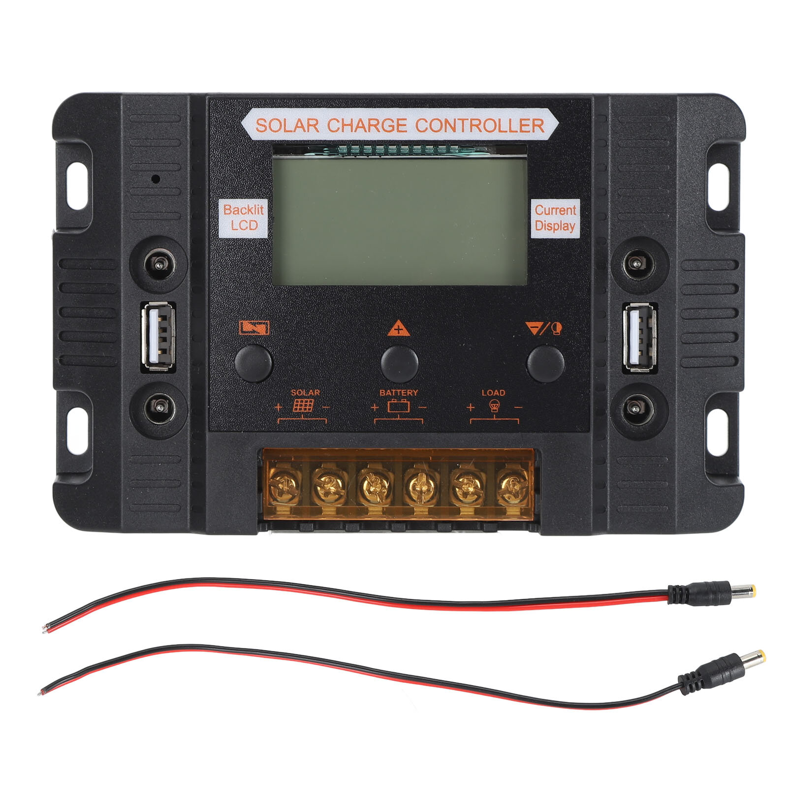 Контроллер заряда 30A, 12-24В, ЖК-дисплей, подсветка