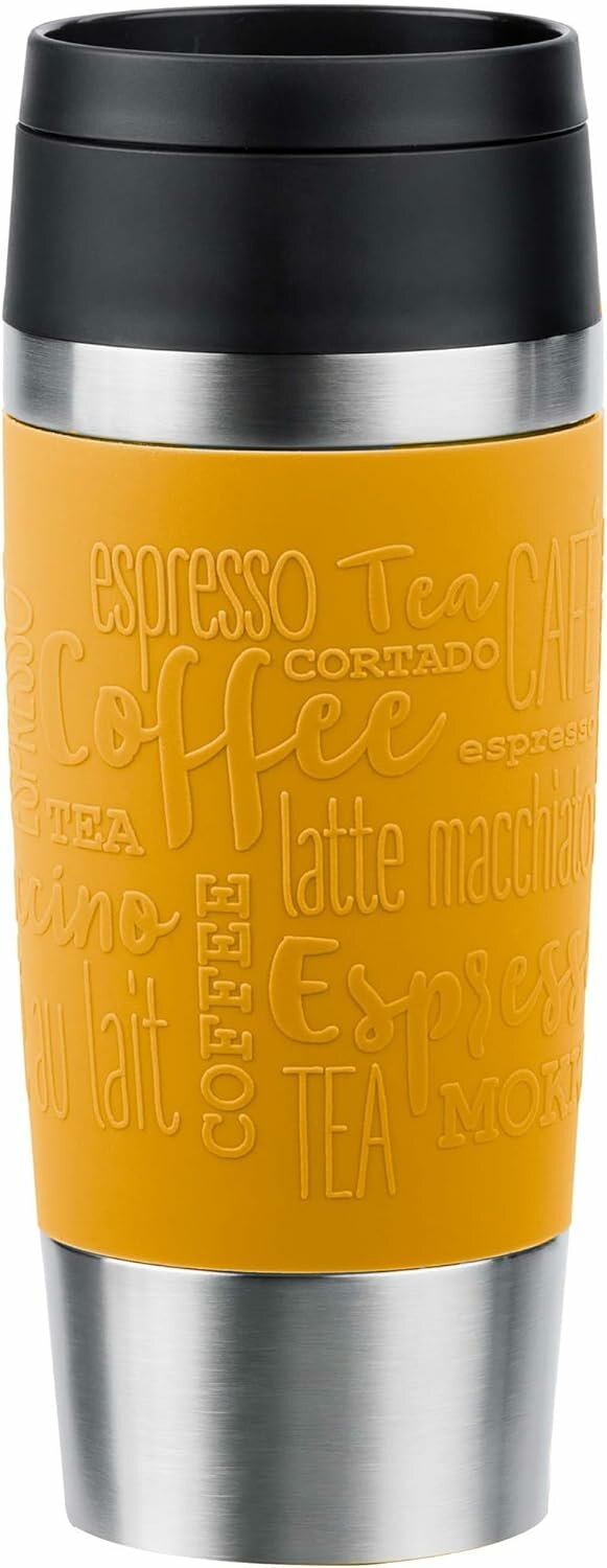 Термокружка Emsa Classic N20208 - 0,36 л из нержавеющей стали, цвет горчично-желтый