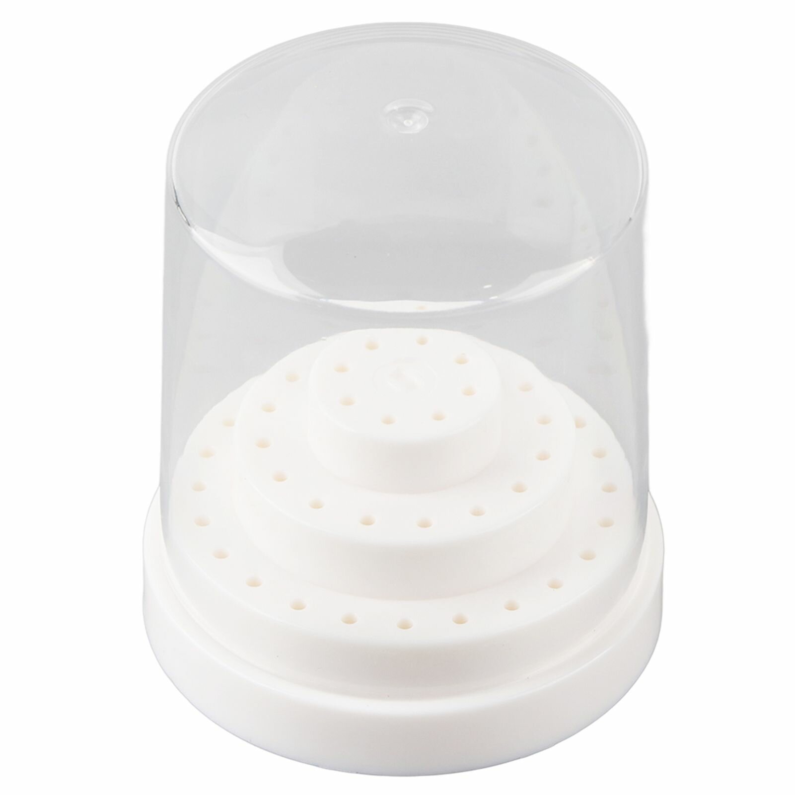 Футляр-органайзер для маникюрных инструментов на 48 ячеек, белая стойка для хранения маникюрных инструментов с прочной компактной конструкцией