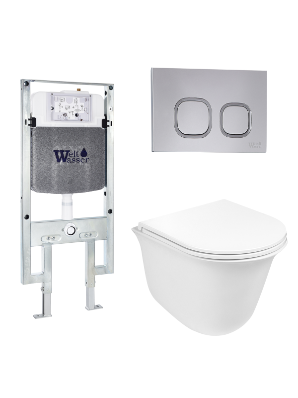 WeltWasser Комплект AMBERG 497 ST + TELBACH 004 GL-WT + AMBERG RD-CR WeltWasser