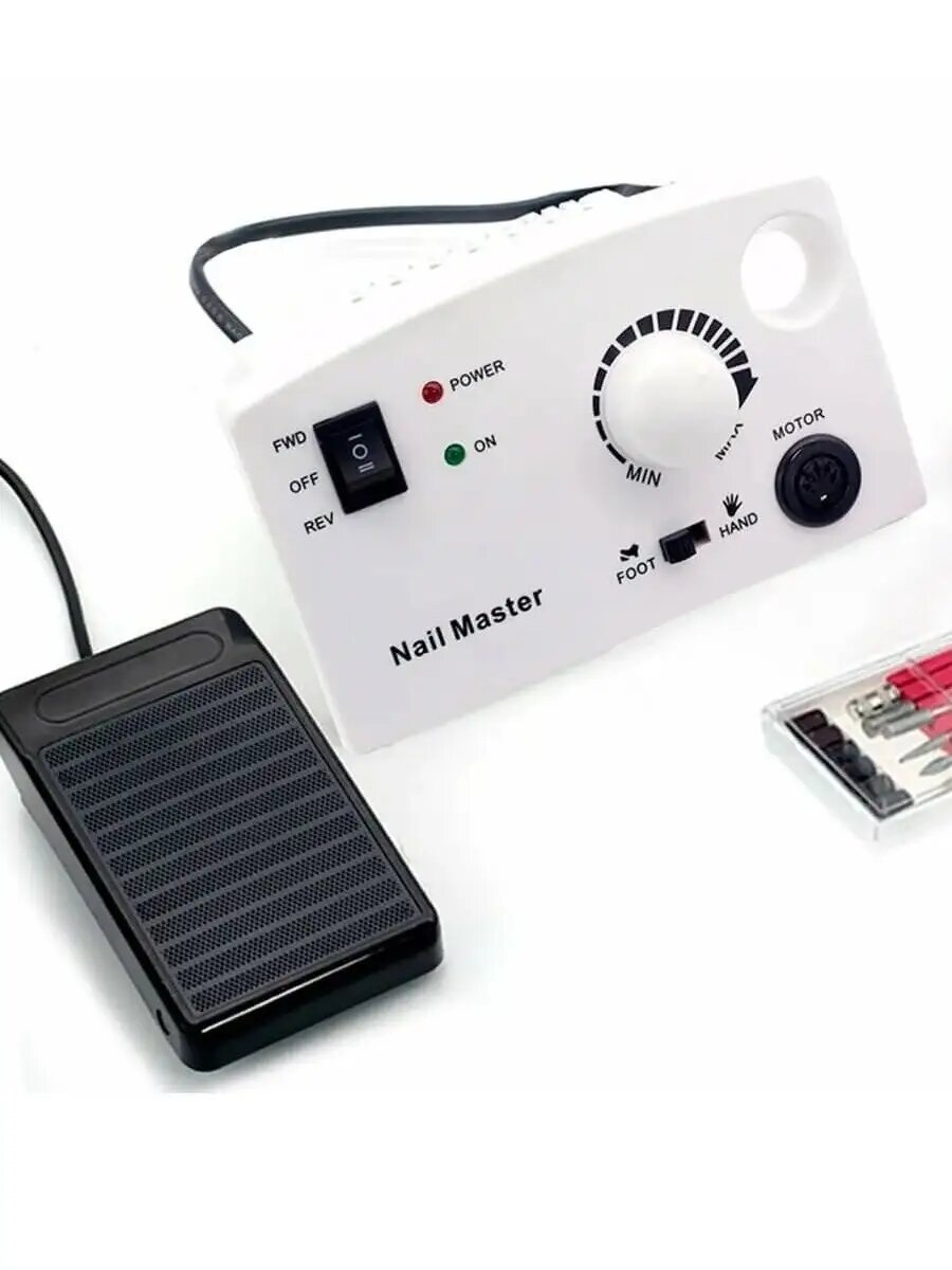 Аппарат для маникюра COSMOPRO MK 205, питание от сети, многофункциональный, с набором насадок