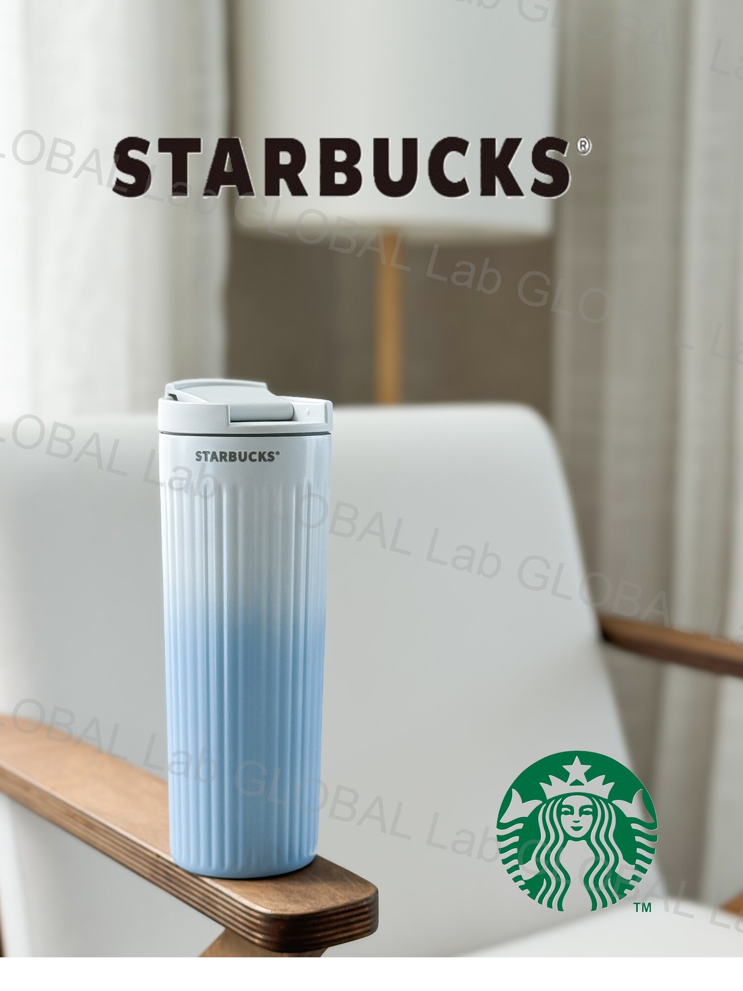 Термокружка STARBUCKS с клапаном и трубочкой 473мл Старбакс tumbler