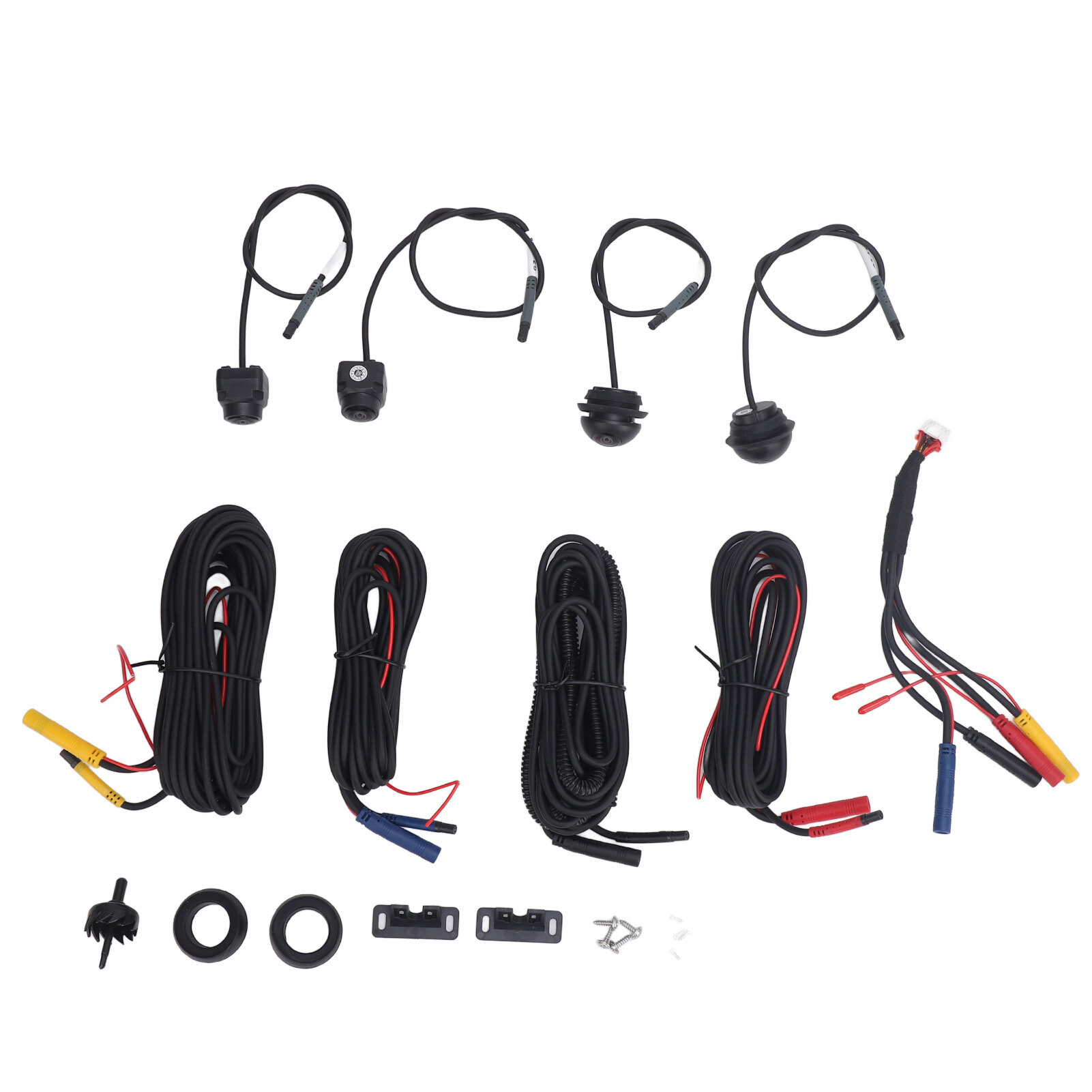 Автомобильная камера с панорамным обзором 360° 1080P HD, передняя, задняя, левая и правая, круговая система камер для Android, экран управления автомобильным центром, чип 2053A + объектив 6053A