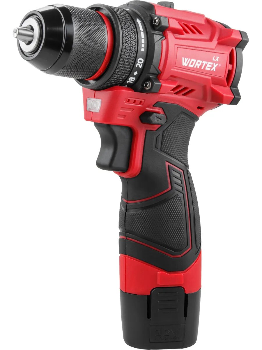 Дрель-шуруповерт аккумуляторная WORTEX LX BD 1220 DLi (1333699)
