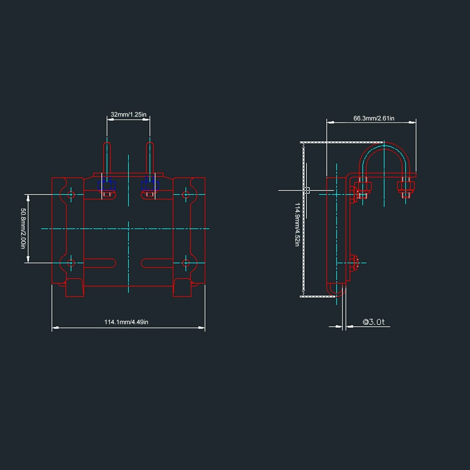 Универсальное крепление для лодочных аксессуаров