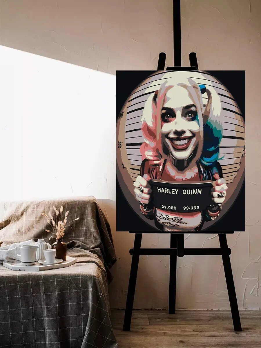 Картина по номерам Тусовные Харли Клинн Harley Quinn