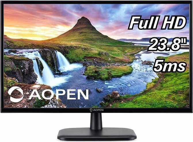 23.8" Монитор AOPEN 24CL1Ybi (um. qe1ee.006) черный - 1920x1080@75 Гц, IPS, 5 мс, 1000 : 1, 250 Кд/м, 178/178, HDMIх1 VGA (D-SUB)х1
