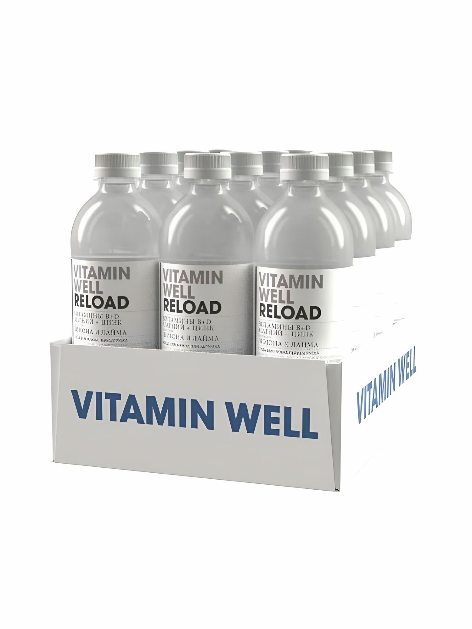 Напиток безалкогольный Vitamin Well Reload со вкусом лимона и лайма 0,5л*12шт пэт