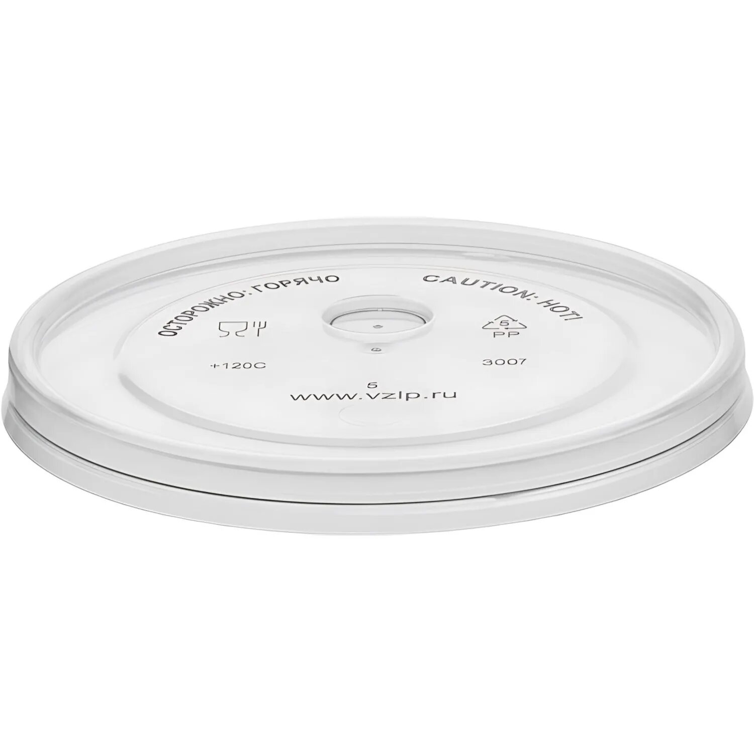 Крышка для стакана плоская d-90мм Прозрачная 1000шт/уп