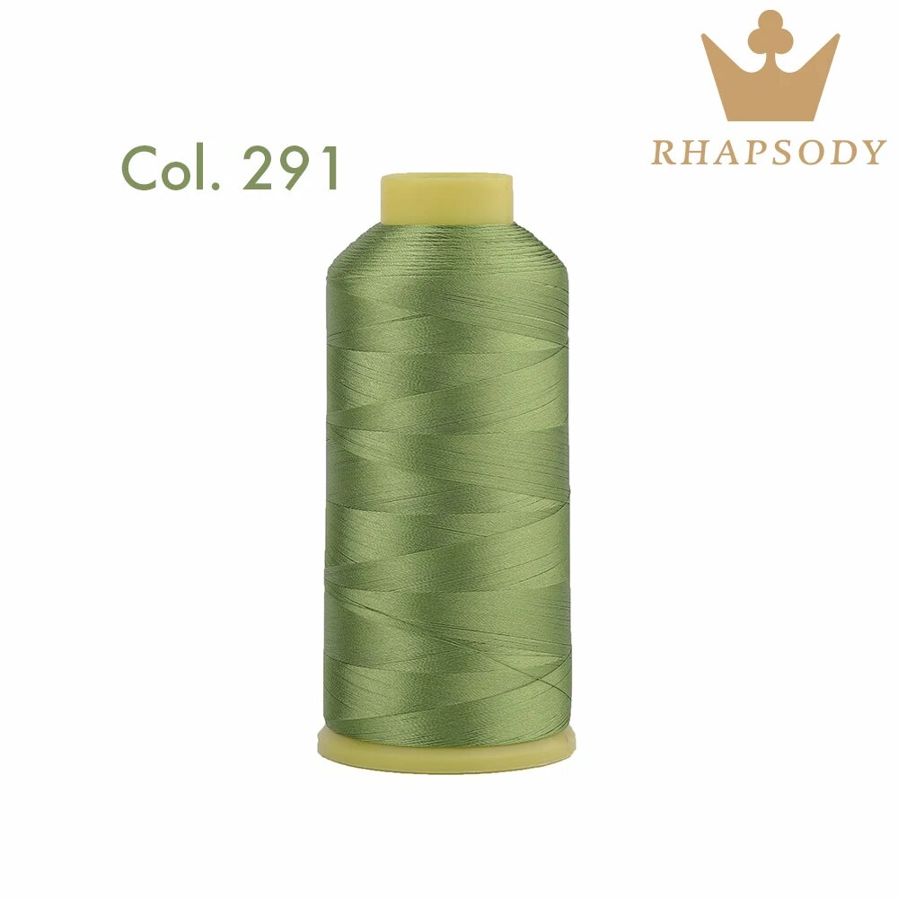 Полиэфирная нить для вышивания Rhapsody 5000 м 40 Вт фиолетовая синяя 291 Kelp Forest