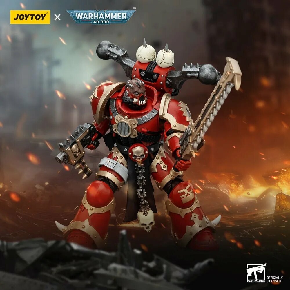 Подвижная фигурка JOYTOY Warhammer 40K World Eaters Khorne Berzerker 6 коллекция игрушек