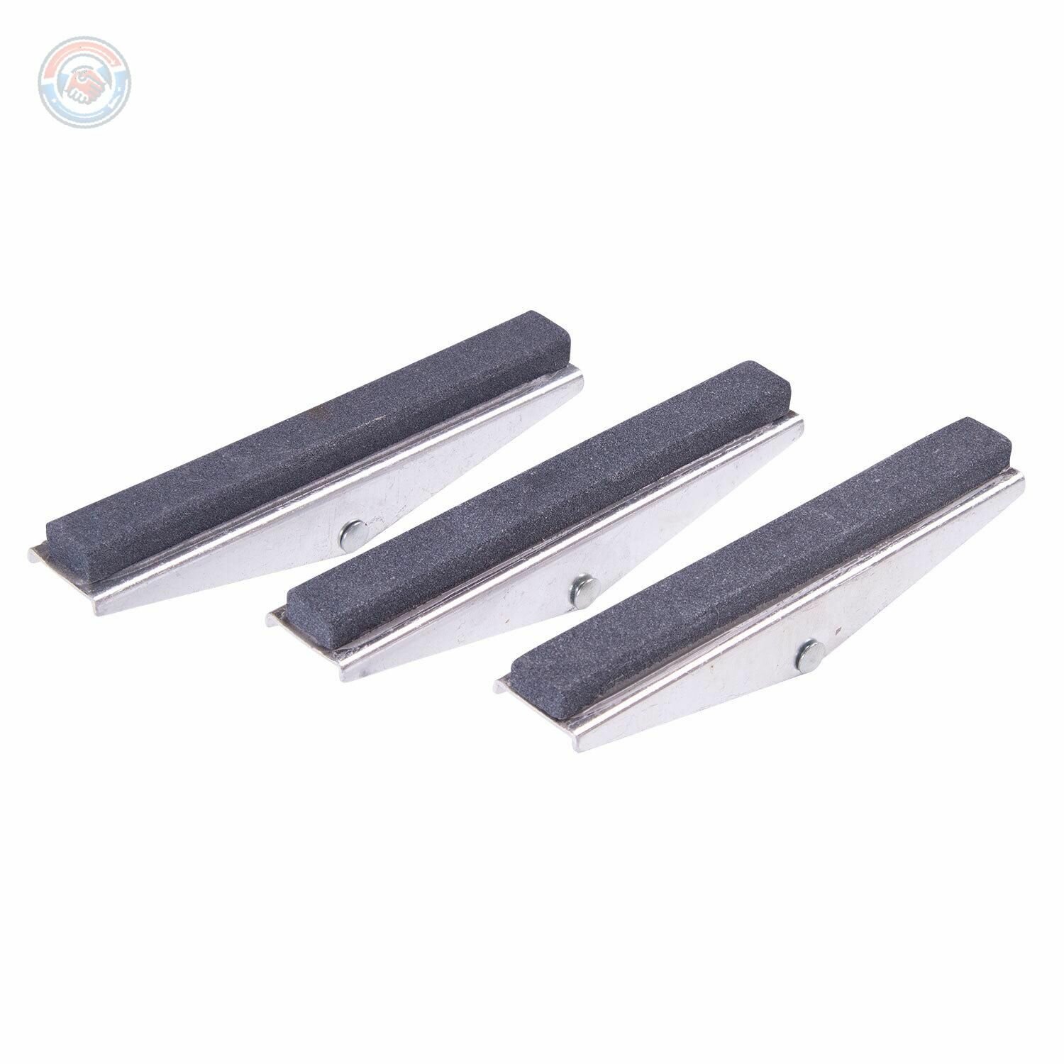 Бруски для хонингования цилиндров 100 мм, 3 шт, зернистость 220, сталь и пластик, комплект для СТО и автомастерских