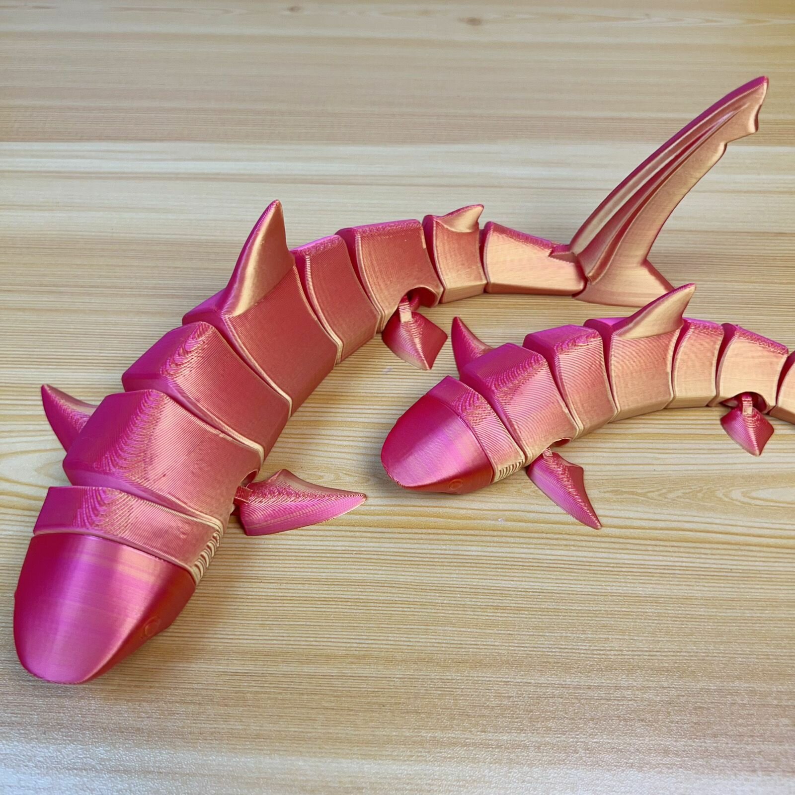 Игрушка "Акула", 3D-печать, подвижные соединения, 22см