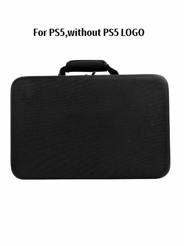 Дорожная сумка для хранения для консоли и геймпадов Sony PlayStation 5/PS5 (черное), нет логотипа PS5