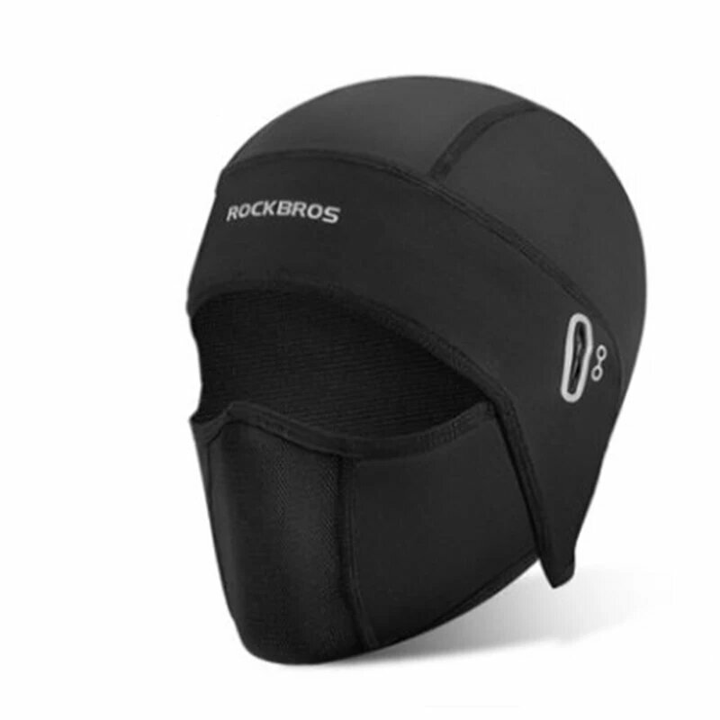 ROCKBROS весна лето мотоциклетная маска дышащая мото балаклава маска для лица быстросохнущая головной убор бег спортивные велосипедные маски, Черный