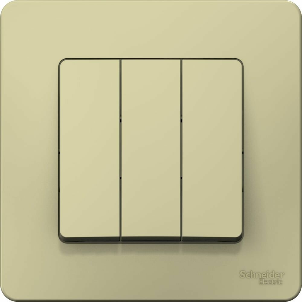 Выключатель 3-кл. СП Blanca 10А IP20 (сх. 1+1+1) 250В беж. SE BLNVS100507