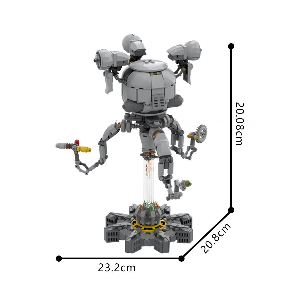 MOC-200421 Radiation-Mister Radiation Portable Deluxe Edition Building Block Mister Handy Трансграничная популярность