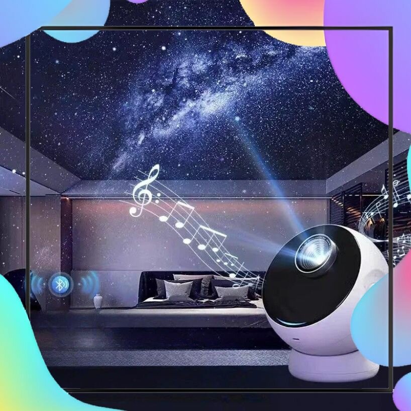 Обновите 3D визуальный беспроводной проектор Shooting Star Galaxy Star Projector Ultra Clear Focus Проектор звездного планетария