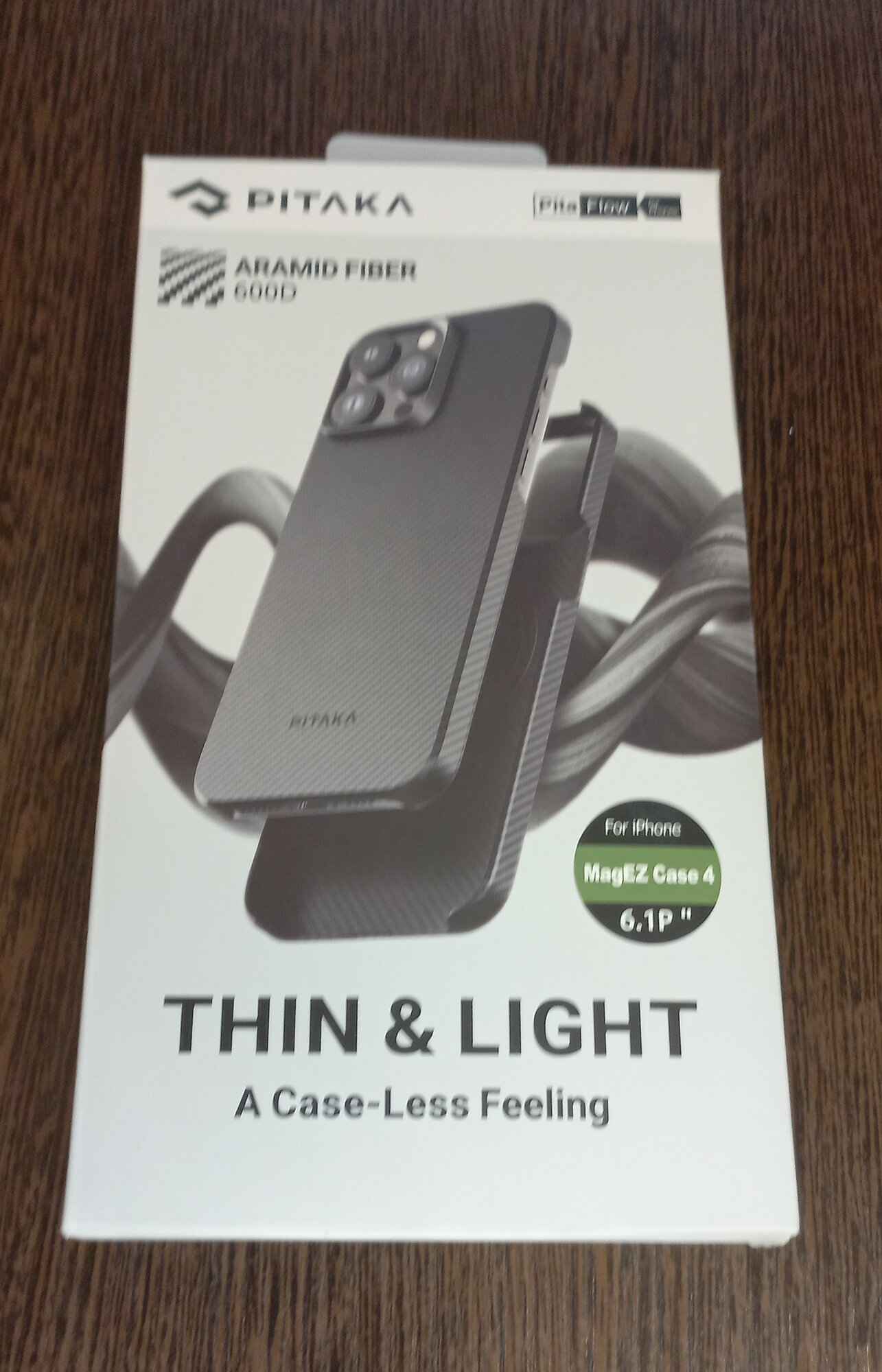 Чехол Pitaka Magez Case 4 Для Iph 14 Pro (Black) ARAMID FIBER 600D. THIN&LIGHT.6,1"